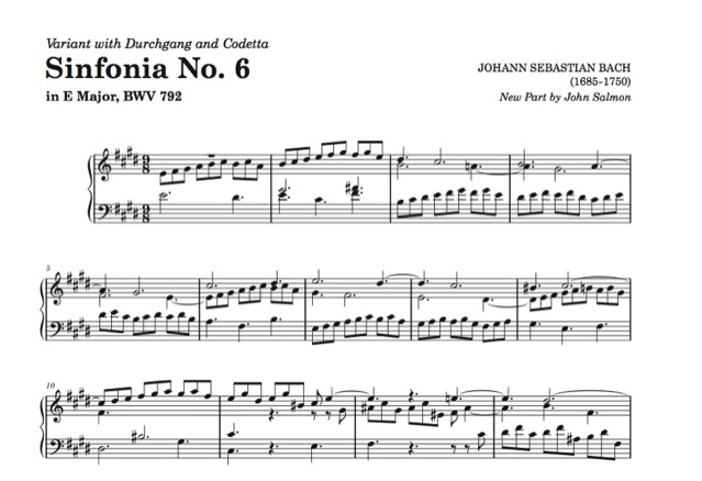 Sinfonia No. 6 in E Major, BWV 792